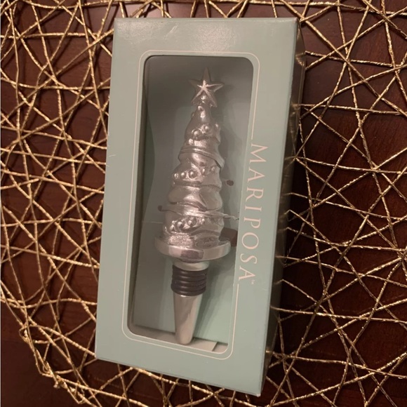 Mariposa | Kitchen | Mariposa Silver Christmas Tree With Star Bottle ...